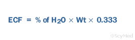 Extracellular Fluid Equation Page :: MediCalculator ::: ScyMed